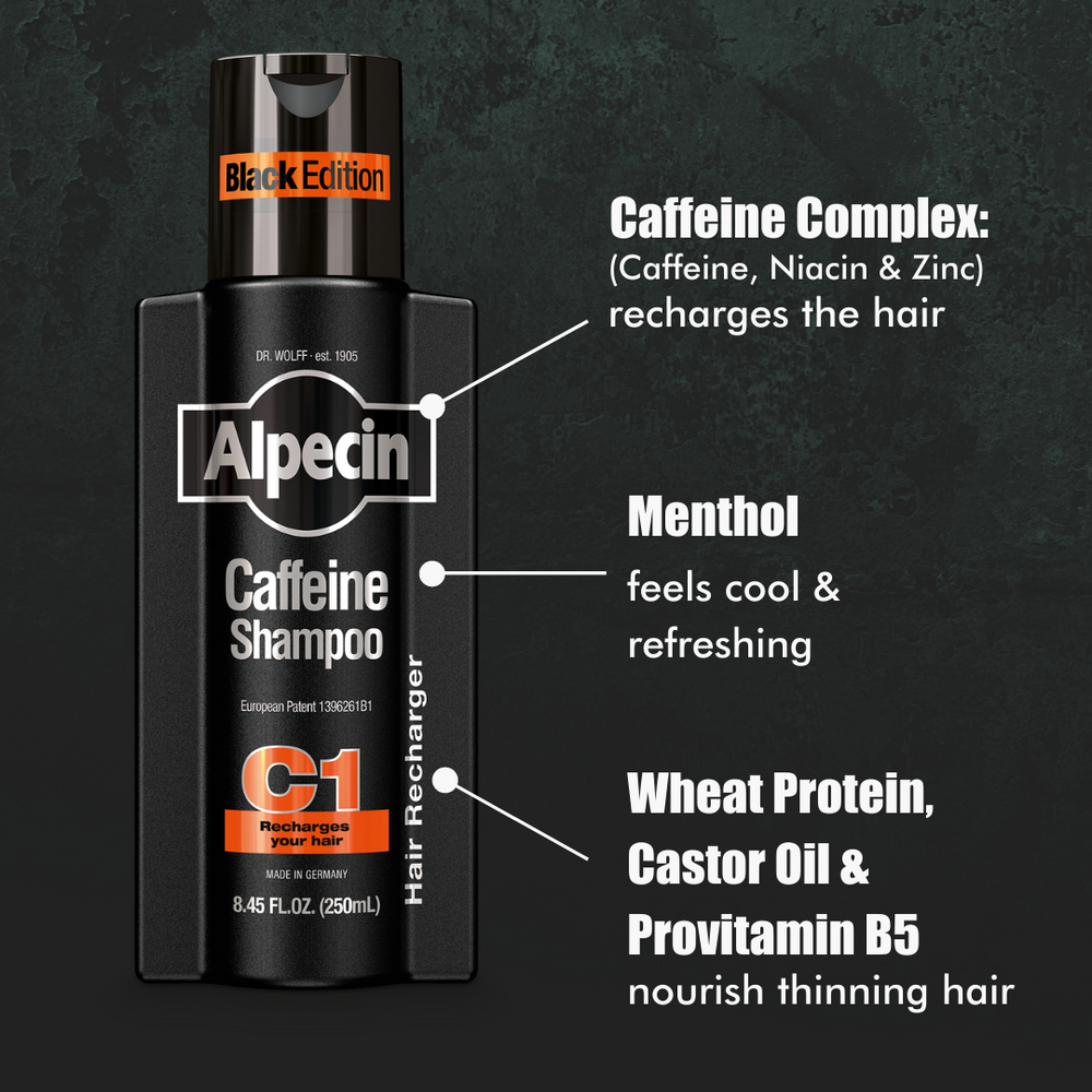 Alpecin Caffeine Shampoo C1 Black Edition Alpecin USA